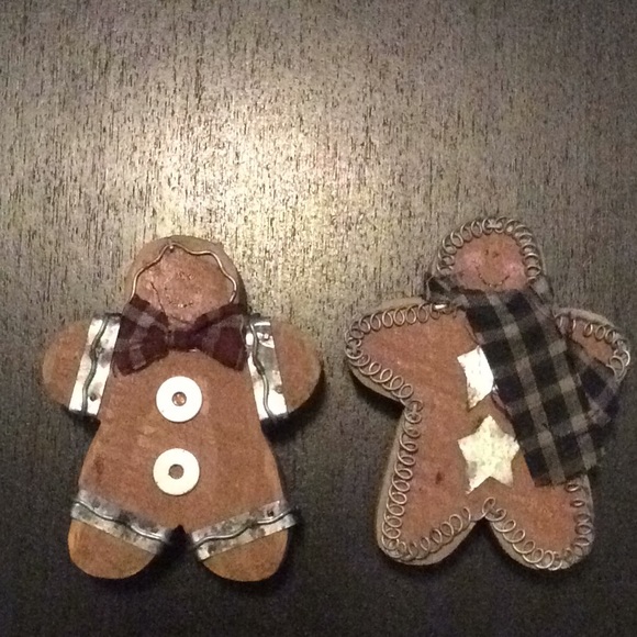 Holiday | 2 Wooden Gingerbread Figures | Poshmark